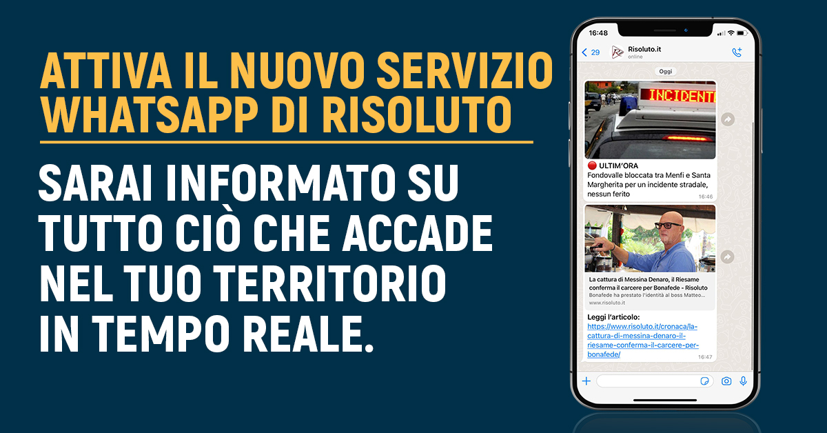 Sei stanco di essere sempre l'ultimo a sapere le cose? Attiva Risoluto WhatsApp! - Risoluto