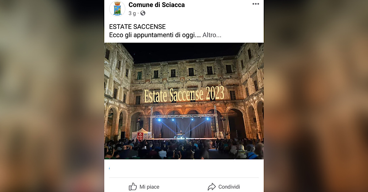 Via i commenti dalla pagina Facebook del Comune di Sciacca, l'opposizione presenta una ...