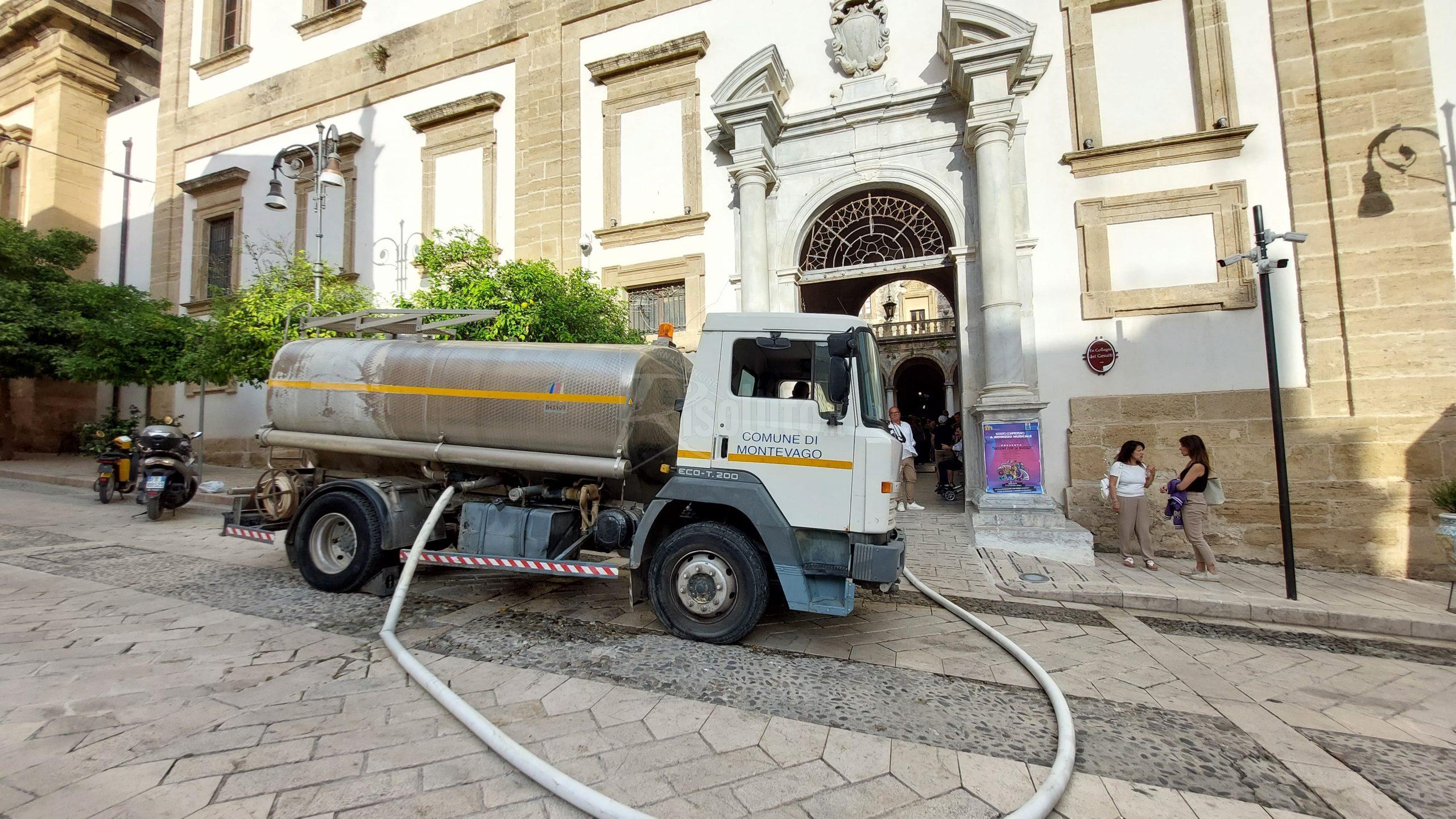 Al Comune di Sciacca arriva l’autobotte da Montevago - Risoluto