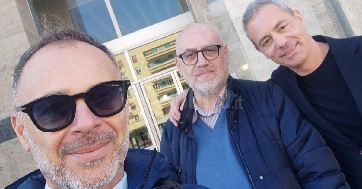 Michele Fazio con avvocati Sclafani e Arena - Risoluto