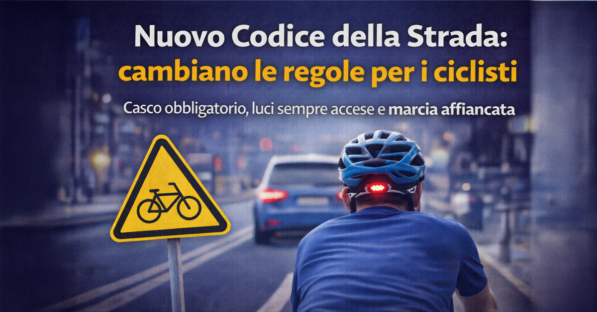 Nuovo Codice della Strada, nuove regole per i ciclisti- casco ...